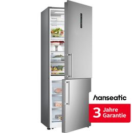 Hanseatic K&uuml;hl-/Gefrierkombination "HKGK20070BNFI", Energieeffizienz: B (A-G), edelstahl, B:70,4cm H:201,3cm T:69,4cm, K&uuml;hlschr&auml;nke, inkl. 3 Jahre Herstellergarantie