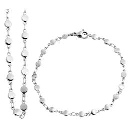 Adelia&acute;s Kette ohne Anh&auml;nger ADELIA&acute;S "Halskette aus Edelstahl 50 cm", silber, Halsketten, Damen, 50cm, Edelstahl, Ideal zum Verschenken &ndash; schlicht und stilvoll