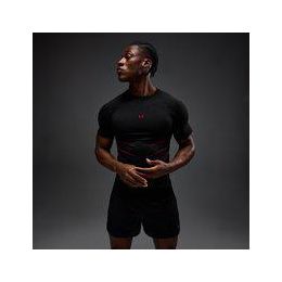 Myprotein MP Herren Hero Muscle Fit Seamless T-Shirt &ndash; Vintage-Schwarz/Hero Rot - XS