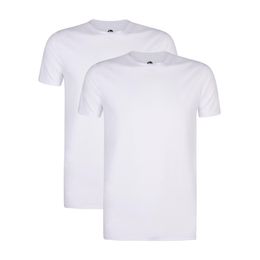 T-Shirt PETROL INDUSTRIES "Men Body Fit R-Neck - 2PACK", Jungen, Gr. L (40), wei&szlig; (hellwei&szlig;), Jersey, Obermaterial: 95% Baumwolle, 5% Elasthan, k&ouml;rpernah normal, Rundhals, Shirts T-Shirt, Auch ideal zum Unterziehen