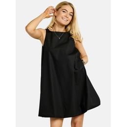 Maxikleid LIBERT&Eacute; ESSENTIEL "Libert&eacute; Essentiel Dress BARBEL", Damen, Gr. M, Normalgr&ouml;&szlig;en, schwarz, Obermaterial: 80% Polyester - PES, 20% Baumwolle, % Elasthan, Kleider Maxikleid
