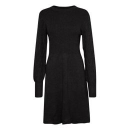 Midikleid B.Young "Kleid BYNONINA", Damen, Gr. L, N-Gr, schwarz, Obermaterial: 50% Viskose CV. 27% Polyamid PA. 23% Polyester PES., Kleider Midikleid