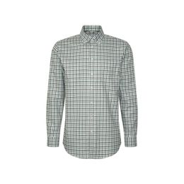 Businesshemd Seidensticker "Regular", Herren, Gr. L (42), normale &Auml;rmell&auml;ngen, gr&uuml;n, 100% Baumwolle, kariert, regular fit, 2-Knopf-Manschette, Hemden, Regular 1/1 Button-Down-Kragen Karo