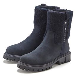 Stiefelette ELBSAND "Stiefel, Boots, Winterboots, Lederstiefelette, Lederboots", Damen, Gr. 36, hellgrau, Obermaterial: 65% Rindsleder, 35% Textilmaterial. Decksohle: 100% Textilmaterial. Futter: 80% Textilmaterial, 20% Lederimitat. Laufsohle: 100% Synthetik, unifarben, Basic, Schuhe Stiefelette, NEU aus Veloursleder mit Warmfutter und leichter Profilsohle