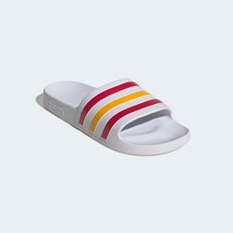 Badesandale adidas Sportswear "AQUA ADILETTE", Herren, Gr. 40,5, cloud wei&szlig;, team power rot 2, crew gelb, Synthetik, Schuhe, Topseller