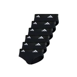 Slip adidas originals "Slip 6er Pack", Herren, Gr. L, schwarz, Obermaterial: 95% Baumwolle CO. 5% Elasthan EL., Unterhosen Slip