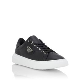 Sneaker Philipp Plein "Iconic Plein", Herren, Gr. 36, Normalschaft, 02, schwarz, Schuhe Sneaker