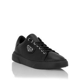 Sneaker Philipp Plein "Iconic Plein", Herren, Gr. 39, Normalschaft, 0202, schwarz, schwarz, Schuhe Sneaker