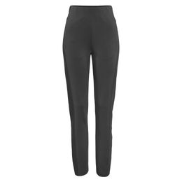 Loungehose French Connection, Damen, Gr. 32/34, N-Gr, schwarz (anthrazit), Sweatware, Obermaterial: 48% Polyester, 47% Viskose, 5% Elasthan. Einsatz: 65% Polyester, 29% Modal, 6% Elasthan, gerade, unten schmal, Hosen Loungehose, aus hochwertiger Viskose