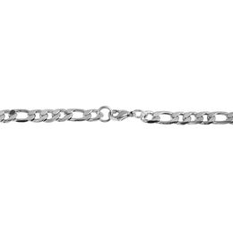 Adelia&acute;s Kette ohne Anh&auml;nger ADELIA&acute;S "Halskette &ndash; Figarokette aus Edelstahl" Gr. 55, silber, Halsketten, Damen, 55, Edelstahl, Ideal als Geschenk zum einfach so