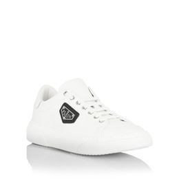 Sneaker Philipp Plein "Iconic Plein", Herren, Gr. 36, Normalschaft, 01, wei&szlig;, Schuhe Sneaker