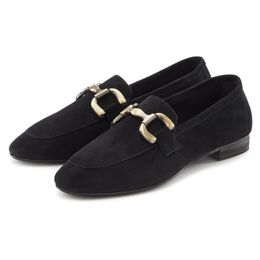 Loafer French Connection "Pantolette", Damen, Gr. 36, schwarz, Obermaterial: 100% Ziegenleder. Decksohle: 100% Lederimitat. Futter: 60% Ziegenleder, 40% Lederimitat. Laufsohle: 100% Synthetik, unifarben, Schuhe Loafer, mit runder Schuhspitze, ohne Verschluss, mit Schmuckelement