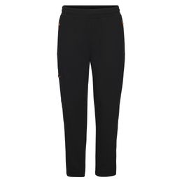 Sweathose Bench., Herren, Gr. L (52/54), N-Gr, schwarz, angeraute Sweatware, Obermaterial: 50% Polyester, 45% Baumwolle, 5% Elasthan, unifarben, bequem lang, Hosen Sweathose, mit Kordelzug