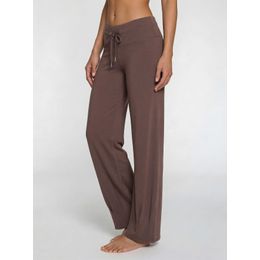 active by Lascana Dancehose LASCANA ACTIVE, Damen, Gr. 32/34, N-Gr, braun, Obermaterial: 85% Polyamid, 15% Elasthan, unifarben, Basic schmal ca. Mitte Wade, Hosen, schnell trocknend 4 Wege Stretch