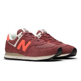 Sneaker New Balance "574", Damen, Gr. 38,5, apollo gold, Synthetik, Textil, Schuhe Sneaker, mit Gummilaufsohle