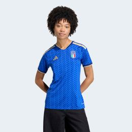 Damen Fu&szlig;balltrikot "FIGC H JSY W"bold blau, Gr. S, adidas Performance, Obermaterial: 100% Polyester, Trikots, f&uuml;r Erwachsene, mit