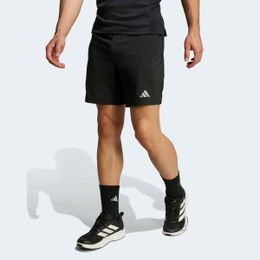 Shorts adidas Performance "TECH APP", Herren, Gr. XXL, L&auml;nge 7, schwarz, carbon, innenbeinl&auml;nge ca. 18 cm, Obermaterial: 100% Polyester, Hosen Shorts, f&uuml;r Fitnessstudio und Joggen, leichtes und atmungsaktives Material