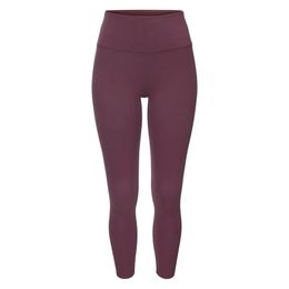 Funktionsleggings ELBSAND, Damen, Gr. L, N-Gr, dunkelrot, Obermaterial: 73% Polyamid, 27% Elasthan, unifarben, figurbetont lang, Hosen, mit Markenlogo