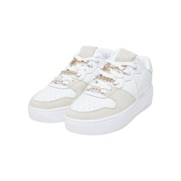 Sneaker Karl Kani "Karl Kani KK 89 UP LOGO PRM Shoes", Damen, Gr. 36.5, wei&szlig;, whisper wei&szlig;, Leder, Schuhe Sneaker