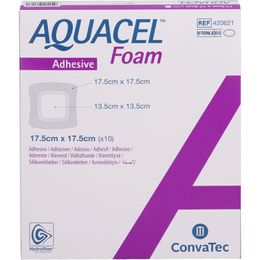 Aquacel Foam adh&auml;siv 17,5x17,5 cm Verband 10 St