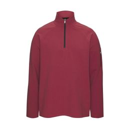 Funktionsshirt Bench., Herren, Gr. L (52/54), bordeaux, Sweatware, Obermaterial: 89% Polyester, 11% Elasthan, kontrastfarbene Details, unifarben, bequem h&uuml;ftlang, ohne Ausschnitt, Raglan&auml;rmel Manschette, Shirts Funktionsshirt, mit Rei&szlig;erschlusstasche am &Auml;rmel