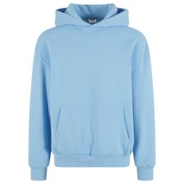 Kapuzenpullover Urban Classics "Urban Classics Ultra Heavy Oversized Hoody", Herren, Gr. L, blau (balticblau), 80% Baumwolle, 20% Polyester, unifarben, normal, ohne Ausschnitt, Pullover Kapuzenpullover