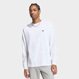 T-Shirt adidas originals "ESS LS TEE", Jungen, Gr. M, wei&szlig;, Obermaterial: 100% Baumwolle, normal, Rundhals, Shirts T-Shirt, mit Rundhalsausschnitt, in normaler L&auml;nge, Kurzarmdesign
