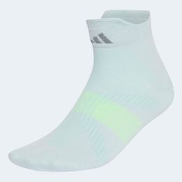 Laufsocken adidas Performance "RUN LIGHT ANKLE", Damen, Gr. L (43/45), wei&szlig; (frozen lila, clear mint), Obermaterial: 100% Polyamid, Socken, mit climacool Technologie