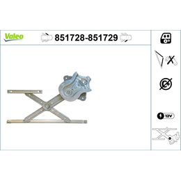 Valeo Fensterheber 851728 vorne links f&uuml;r TOYOTA