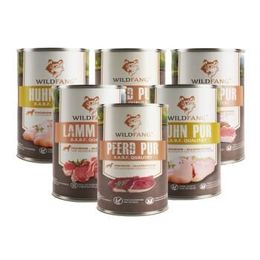 Wildfang Nassfutter Mix 6 x 400g - BARF Qualit&auml;t