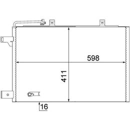 Mahle Kondensator, Klimaanlage ac370000s f&uuml;r Mercedes