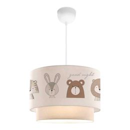 lux.pro H&auml;ngeleuchte, Wei&szlig;, Textil, 30x70x30 cm, Lampen & Leuchten, Innenbeleuchtung, Kinderzimmerlampen