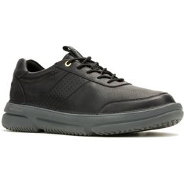 Hush Puppies Baylor Leder Herren schwarze Sneakers