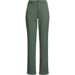 LANDS' END Utility-Chinos High Waist, Damen,  Gr&uuml;n, Baumwoll-Mischung, by Lands' End