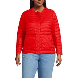 LANDS' END Daunenjacke WANDERWEIGHT Verstaubar Ultraleicht, Damen,  Orange, Nylon, by Lands' End