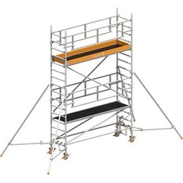 Layher Uni Standard P2 SAFETY PLUS mit Doppelgel&auml;nder und Ger&uuml;stst&uuml;tzenTyp 1421123 - Standh&ouml;he: 3.20 m