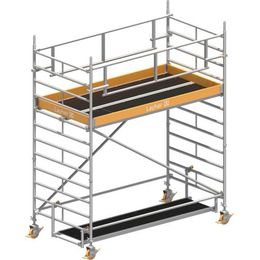 Layher Uni Breit P2 SAFETY PLUS mit Doppelgel&auml;nder Typ 1422102 - Standh&ouml;he: 2.20 m