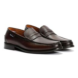 Ben Sherman Hester Leder Herren Braune Slipper