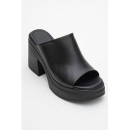 Nola Leder Plateau Mules (Women)