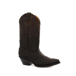 Grinders Unisex-Cowboystiefel aus braunem Leder, Arizona HI