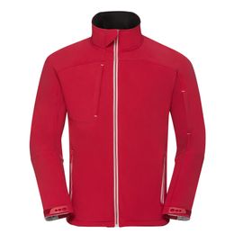 Russel Athletic Russell Herren Bionic Softshell Jacke (Klassisch Rot)
