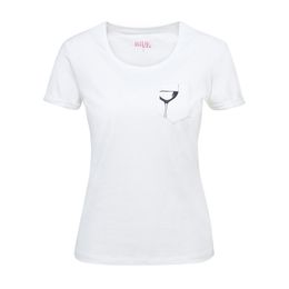 RIDE now T-Shirt mit Aufdruck wei&szlig; Damen M