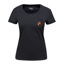 RIDE now T-Shirt mit Pferdekopfstickerei schwarz Damen L
