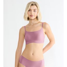 B&uuml;gelloser BH Sloggi "ZERO Feel 2.0", Damen, Gr. L, N-Gr, lila, Single Jersey, Obermaterial: 76% Polyamid, 24% Elasthan, normal, BHs, herausnehmbare Pads, Microfaser, verstellbare Tr&auml;ger