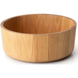 Sch&uuml;ssel CONTINENTA, braun (holzfarben), H:10cm &Oslash;:26cm, Holzwerkstoff, Sch&uuml;sseln, Sch&uuml;ssel, Eichenholz, &Oslash; 26 cm