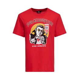 King Kerosin Herren Print T-Shirt You're my blood type rot
