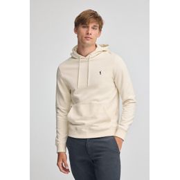 Sweatshirt ecru im Regular Fit mit Kapuze und Rigby Go-Logo