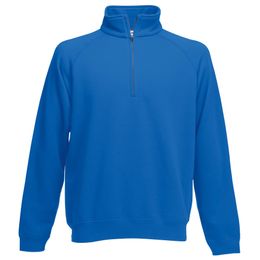 Fruit of the Loom Herren Sweatshirt mit Rei&szlig;verschluss bis zur Brust (K&ouml;nigsblau)