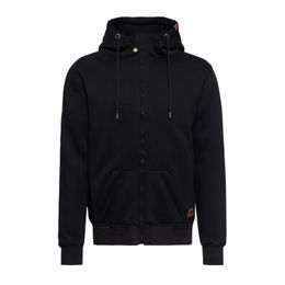 King Kerosin Herren Outdoor Sweatjacke K.K. Adventure Gear schwarz
