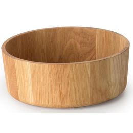 Schale CONTINENTA "Eiche", braun (holzfarben), H:12cm &Oslash;:31cm, Holzwerkstoff, Sch&uuml;sseln, Schale, Eichenholz